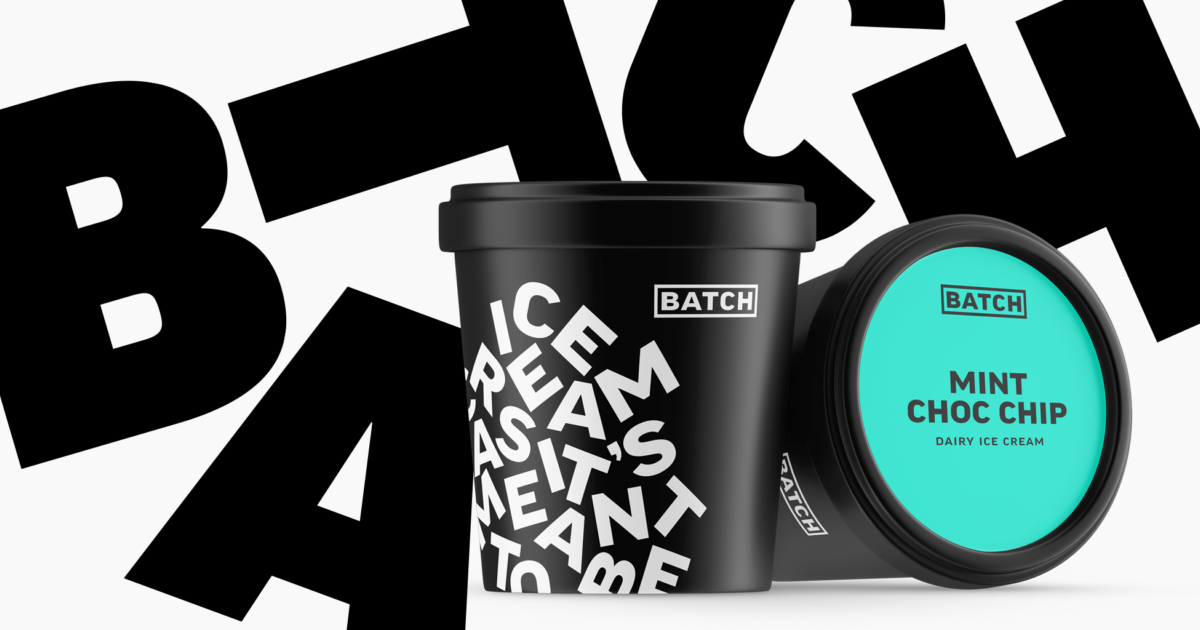 Batch Ice Cream branding and packaging design | Toward